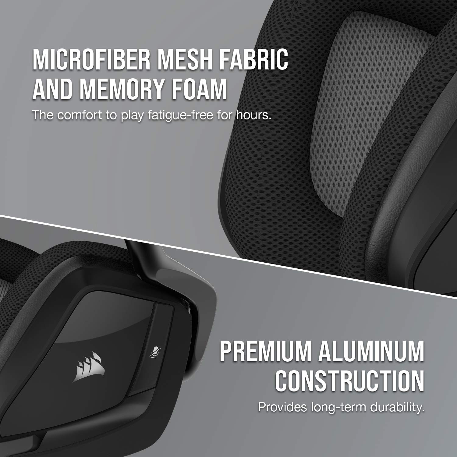 CORSAIR Void Pro RGB USB Gaming Headset - Dolby 7.1 Surround Sound Headphones for PC - Discord Certified - 50mm Drivers - Carbon
