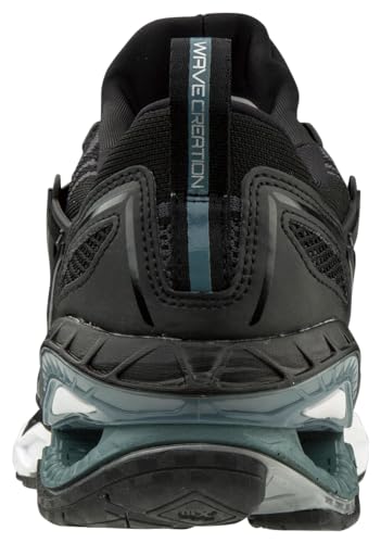 Mizuno Men's Wave Creation 20 Knit Running Shoe, Black-Stormy Weather, 8