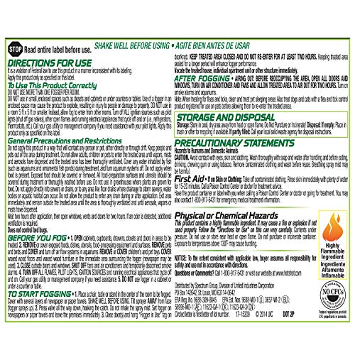 Hot Shot Fogger With Odor Neutralizer, Kills Roaches, Ants, Spiders & Fleas, Controls Heavy Infestations, 24 Count, 2 Ounce
