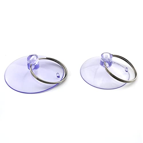 JianLing 20pcs Plastic Suction Cup with Ring Transparent Key Ring Suction Cups Sucker for Window Kitchen Wall Hook Hanger (10pcs 35mm + 10pcs 40mm)