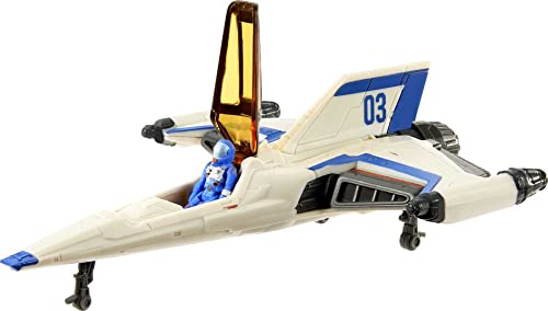 Mattel Lightyear Toys Hyperspeed Series, Buzz Lightyear Mini Action Figure & Xl-03 Spaceship, 6.3-in Vehicle