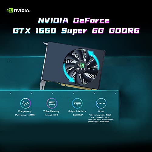 HP RGB Gaming Desktop PC, Intel Quad I7 up to 3.8Ghz,GeForce GTX 1660 Super 6G GDDR6, 16G, 1TB SSD, WiFi, BT 5.0, RGB Keyboard & Mouse, W10P64 (Renewed)