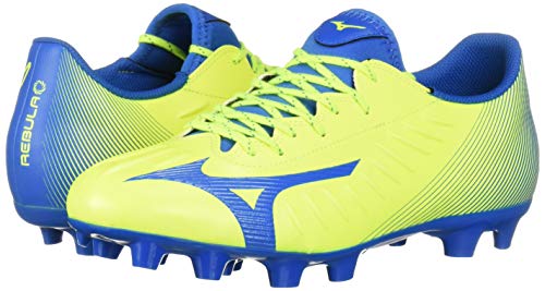 Mizuno Unisex Rebula III Select Soccer Shoe, Safety Yellow-Blue, 11 US Men