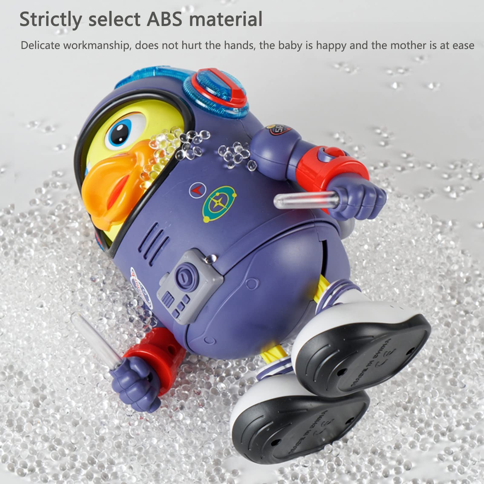 GFORI Baby Duck Toy Musical Interactive Duck Toy with Lights and Sounds, Space Elements Designed, Cute Dancing Space Duck Toy Playset, for Toddlers and Gift for Kids