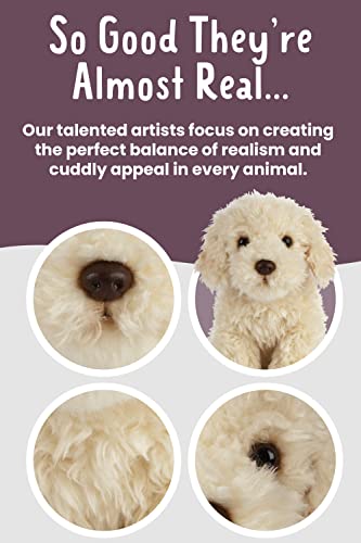 Living Nature Labradoodle Stuffed Animal | Fluffy Dog Animal | Soft Toy for Kids | 10 Inches