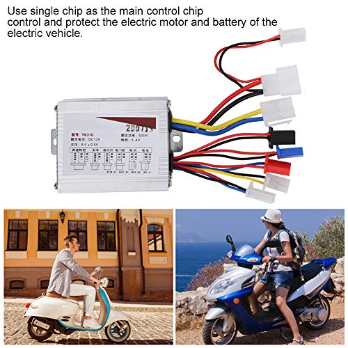 Dilwe Throttle Grip, 12V 500W Speed Controller Throttle Grip Set Accessory for Electric Bicycle Scooter E Bike
