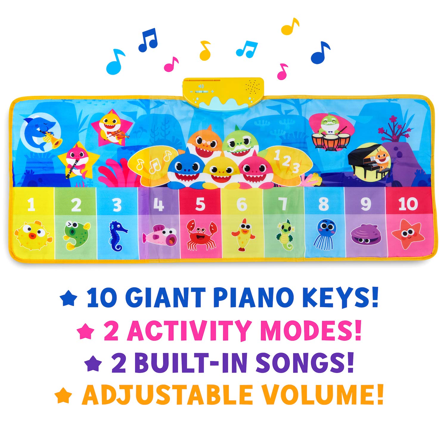 WowWee Baby Shark Official - Step & Sing Piano Dance Mat