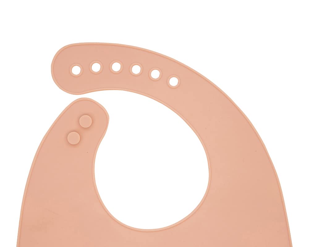 Lila & Jack 2 PK Silicone Bibs for Babies & Toddlers, BPA Free Waterproof Soft Durable Adjustable Silicone Bibs