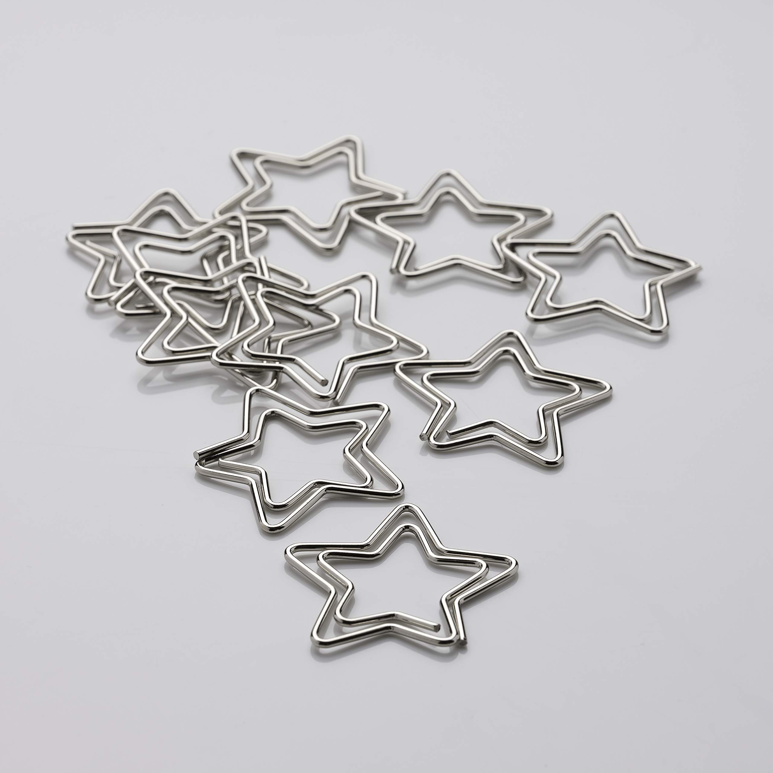 COSCO Star Paper Clips, Silver, 100 Count (098707)