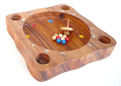 Logica Puzzles Art. Tyrolean Roulette - Board Game in Fine Wood for 2/4 Players