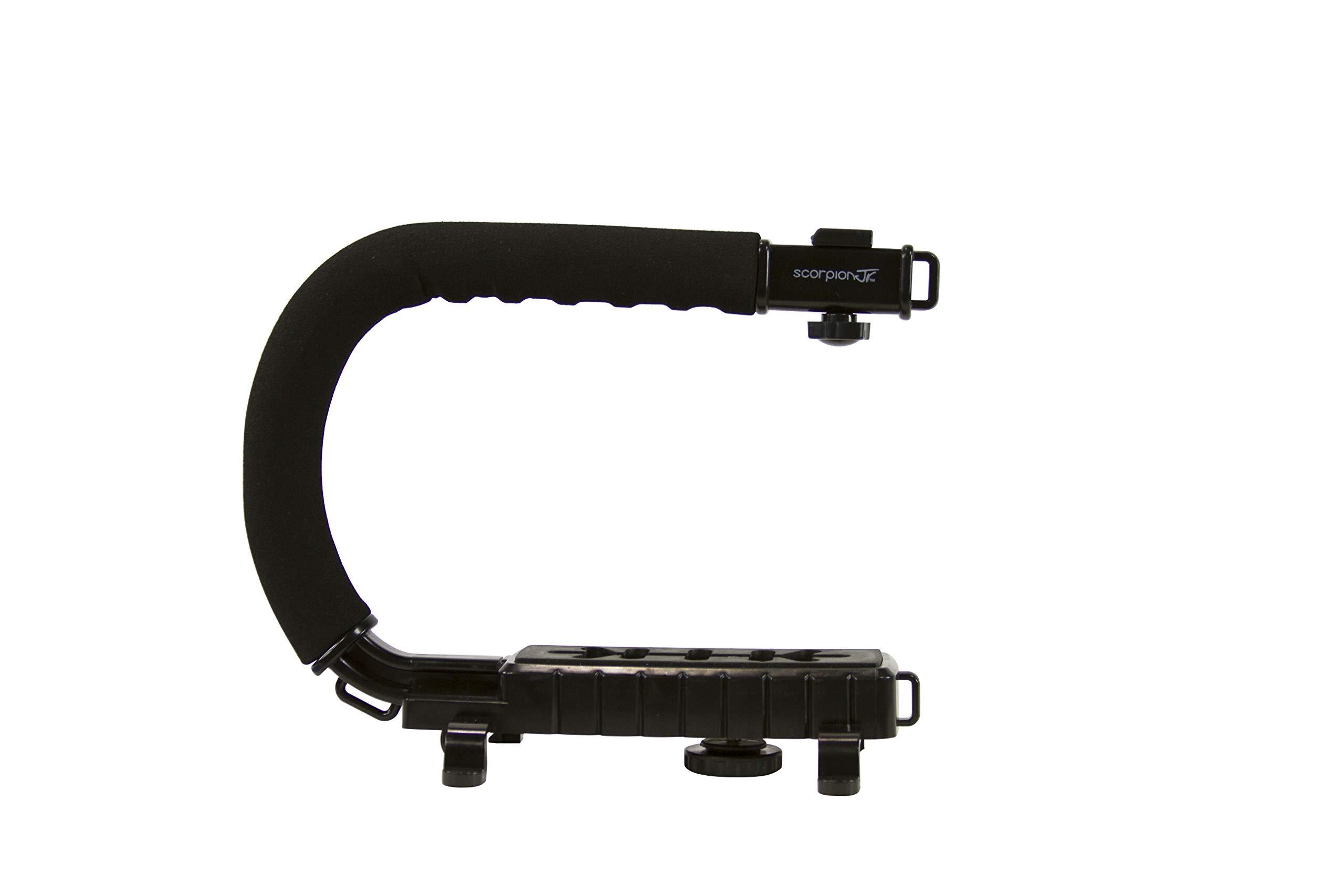 Cam Caddie Scorpion Jr Camera Stabilizer - Collapsible Stabilizing Smartphone Handle for All DSLR, GoPro, Mobile Phones with Integrated Cold Shoe and 1/4-20 Threaded Mounting Knob - Black