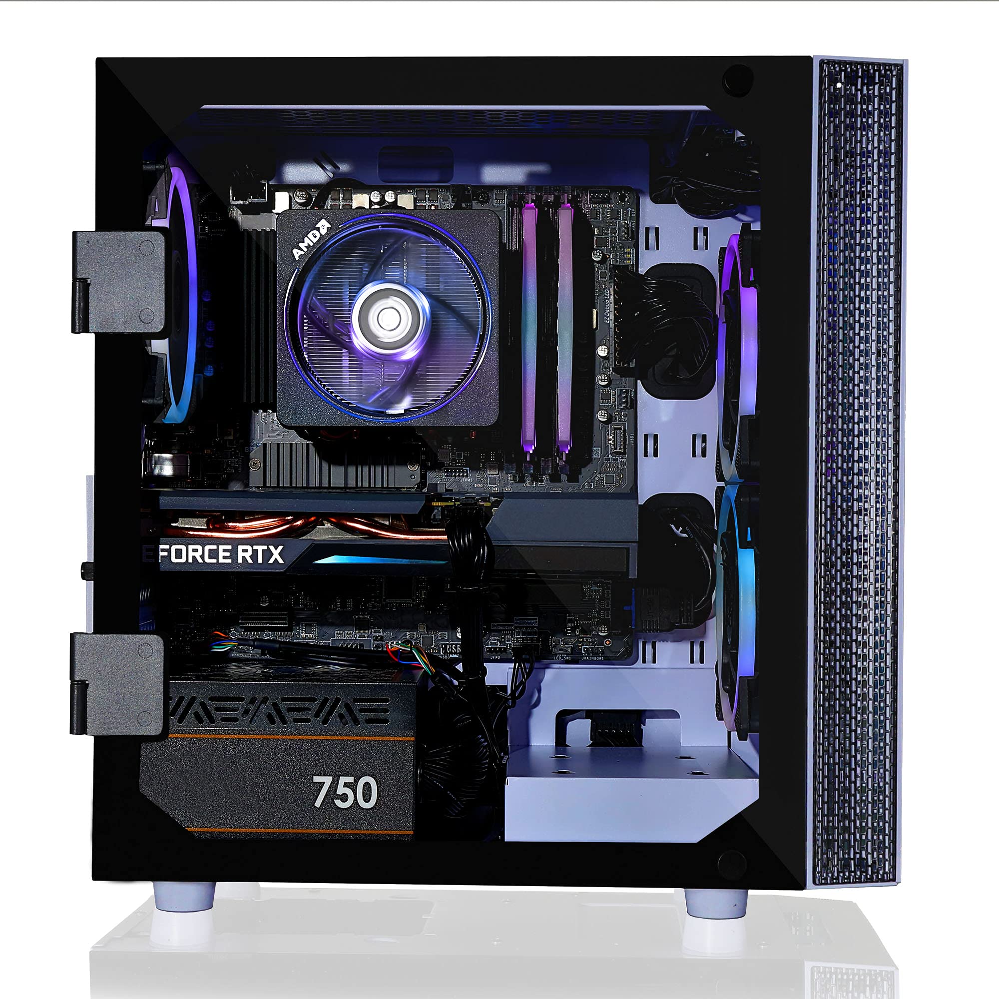 CLX Set Gaming Desktop - AMD Ryzen 9 5900X 3.7GHz 12-Core Processor, 16GB DDR4 Memory, GeForce RTX 3060 12GB GDDR6 Graphics, 500GB SSD, 3TB HDD, WiFi, Windows 11 Home 64-bit,White