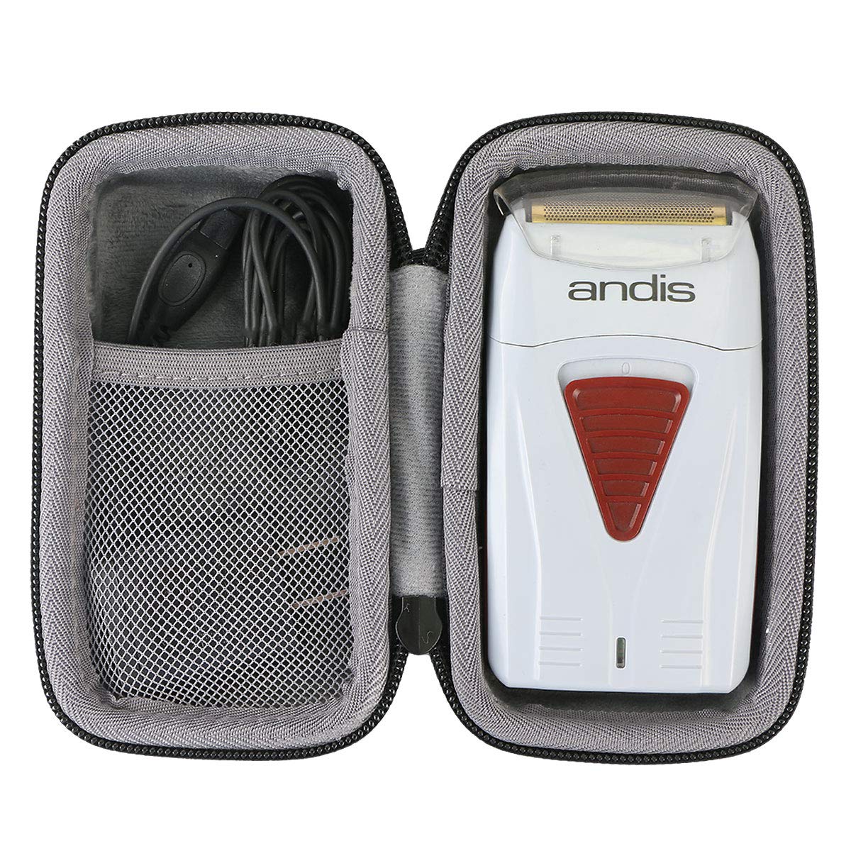 co2CREA Hard Travel Case Replacement for Andis 17150 Profoil Lithium Foil Shaver (Black Case -Smaller)