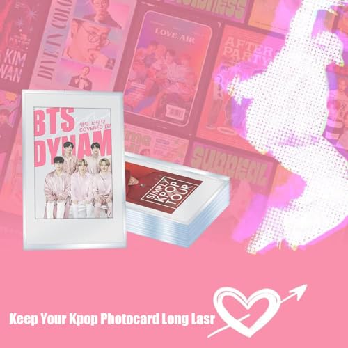Card Sleeves 61x90mm 200PACK Photocard Protector Perfect for Double sleeving Small Japanese Sized Board Game Penny Sleeve for Sports Trading Kpo Baseball,Magic,MTG Sleeves (Clear-200pcs)