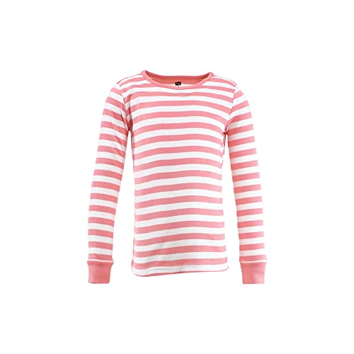 Hudson Baby Baby Cotton Pajama Set, Coral Stripe, 2T