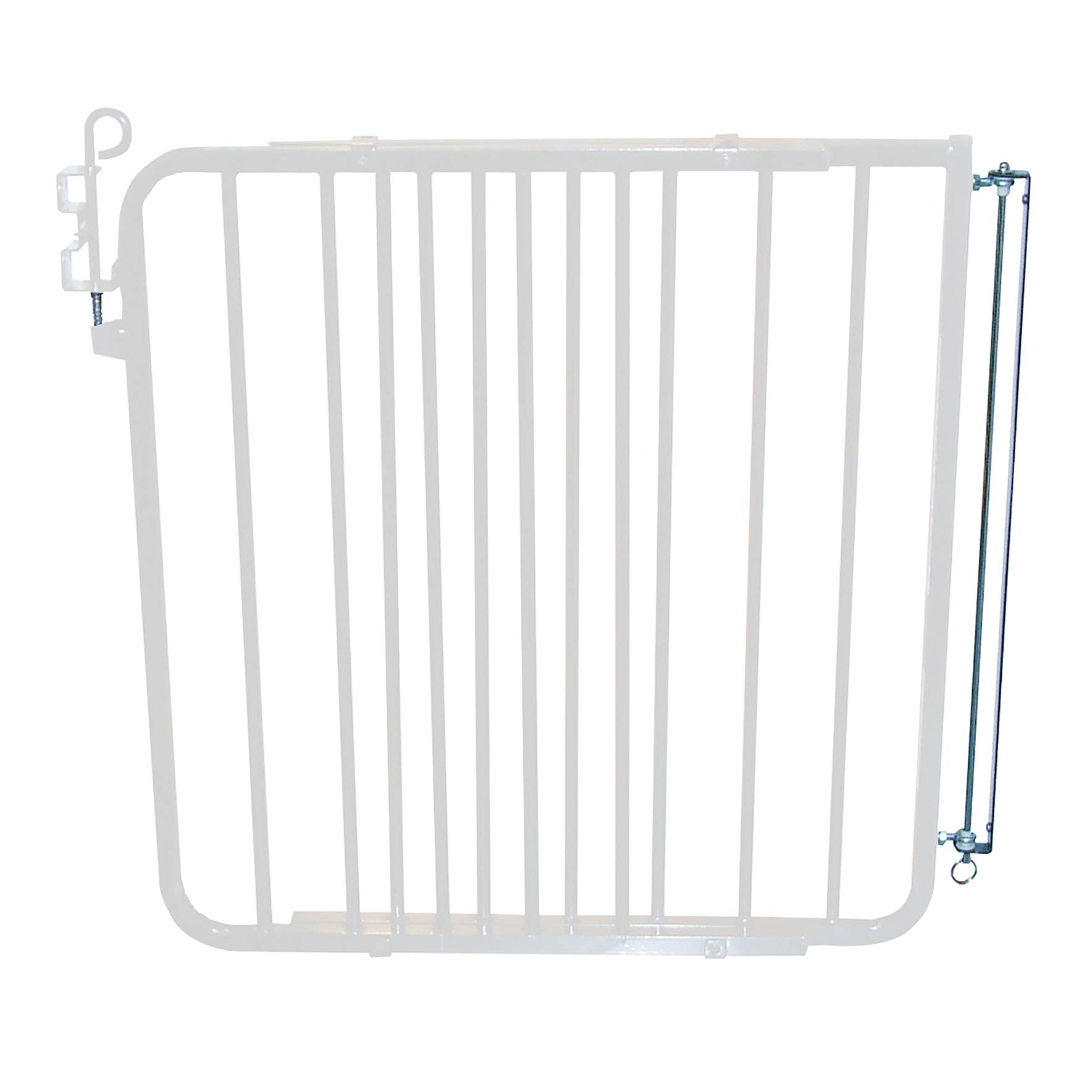 Cardinal Gates MG15 Auto-Lock Baby Gate - Adjustable Indoor Dog Gate - Aluminum Safety Gate for Kids & Pets - 26.5 to 40.5 Inches Wide - White