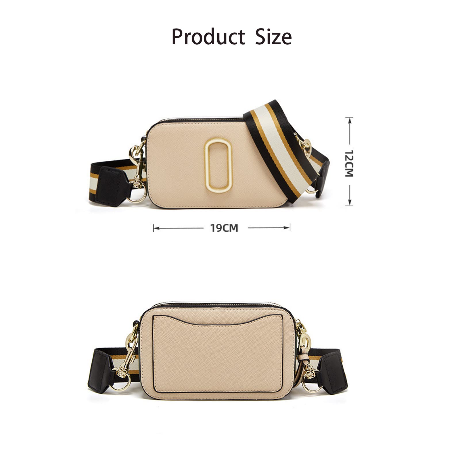 Crossbody Bag for Women, Women's Snapshot Camera Bag, Khaki