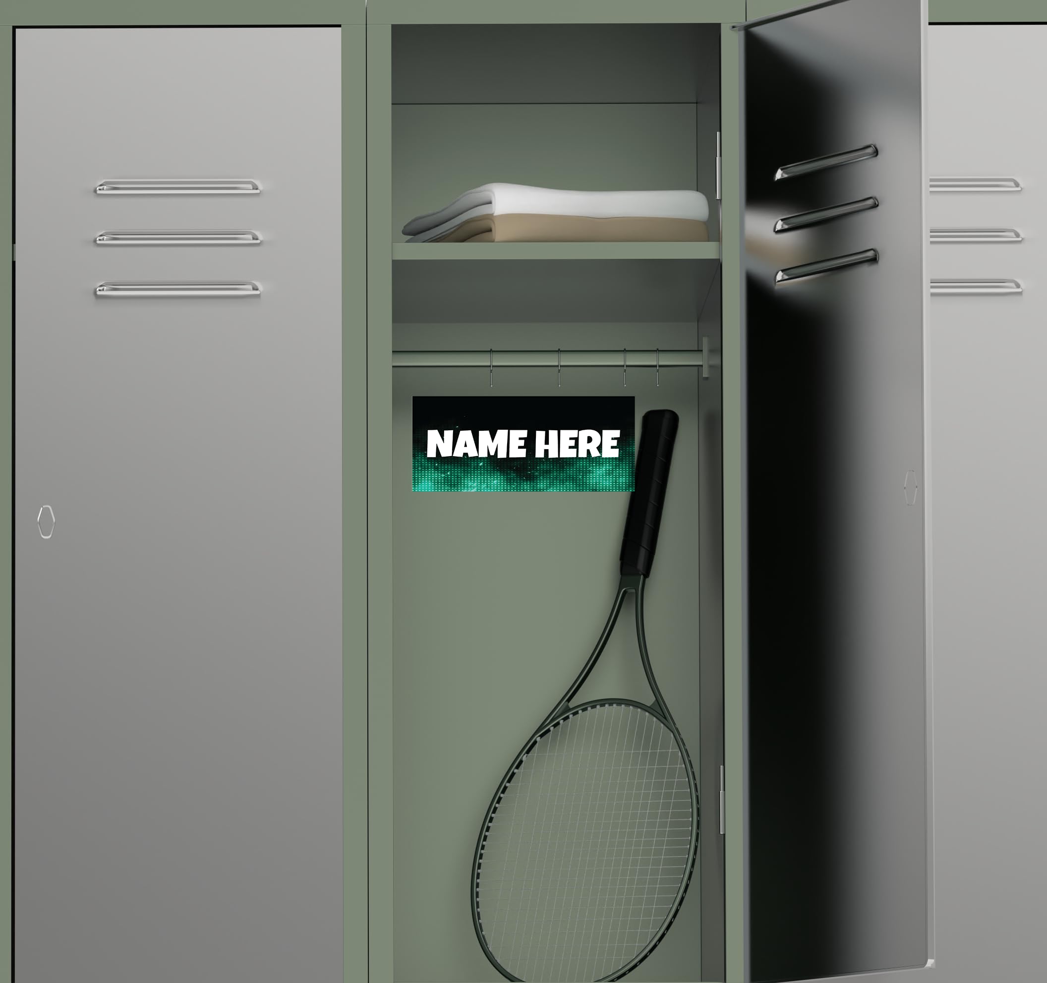 Custom Locker Magnet | School Locker Customization | Personalize Team Lockers | Employee Nameplate | Great Welcome Gift | Magnet for Workplace Cubicle | Personal Gym Locker Magnet