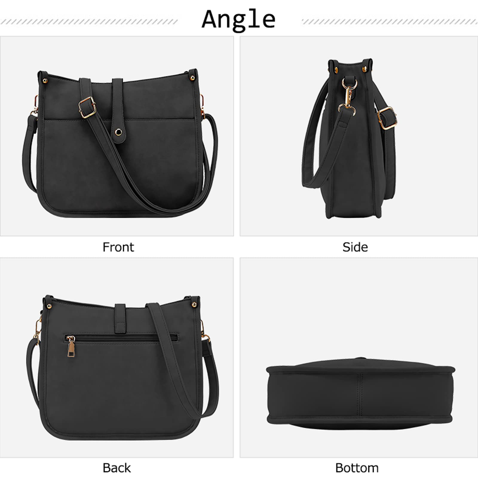 Crossbody Bags for Women Purse Strap Replacement Small Purses Hobo Bags Sling Shoulder Bag Vegan Leather Guitar Straps