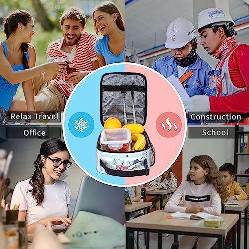 MVYNUL Lunch Box Reusable Insulation Lunch Bag Containers Tote Handbag For Women Men Teens Girls