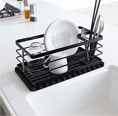 Self-Draining 2 in 1 Silicone Drying Mat and Trivet by Modern Joe's. Premium Space Saving Dish and Glassware Silicone Mat. Made from Food-grade, Dish Washer Safe and Heat Resistant (Gray)