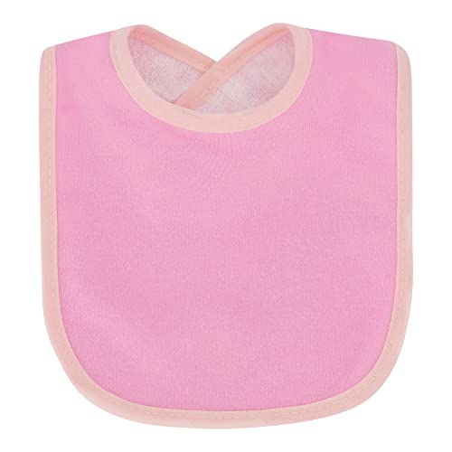 Disney 7-Pack Minnie Mouse Meadow Baby Bibs, Lightweight Feeding Teething & Drooling Infant and Toddler Cloth Bib