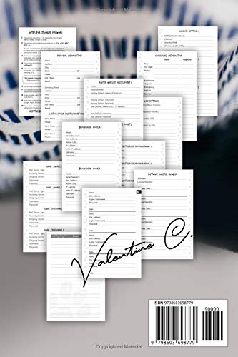Sh*t I Can't Remember: The Personal Internet Address & Password Logbook | Username & Password Keeper Book Journal with Alphabetized Tabs (Black Cat Cover) (Funny Animal Password Book 6x9)
