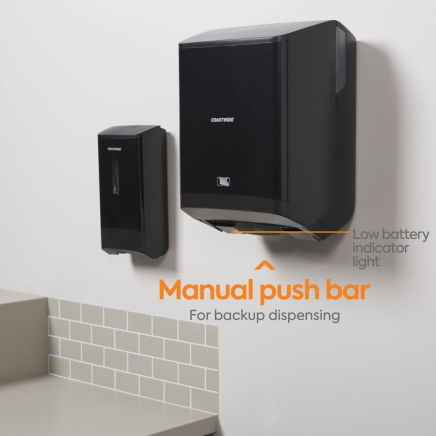 Coastwide Professional CWJAHT-B-CC Automatic Touchless Paper Towel Dispenser, Black