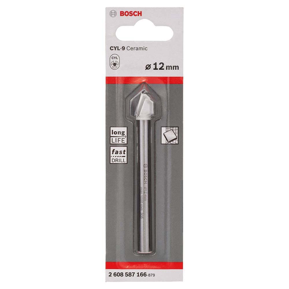 Bosch Professional 2608587166 CYL-9 Ceramic Tile Drill bit, Silver, 12 mm