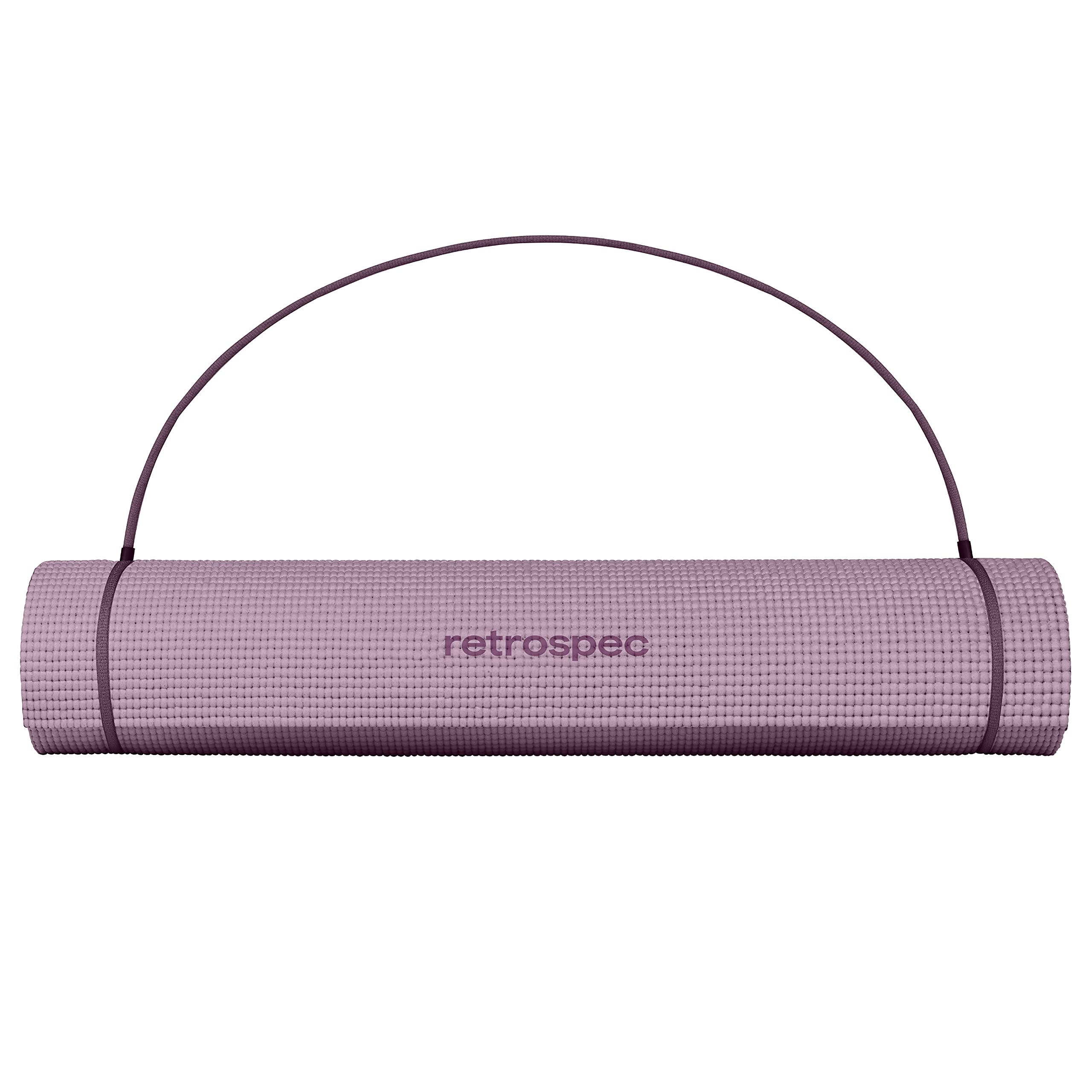 Retrospec Pismo Yoga Mat for Men & Women - 72” x 24” x 5mm - Extra Long Non Slip Exercise Mat for Yoga, Pilates, Stretching, Floor & Home Workouts - Violet Haze