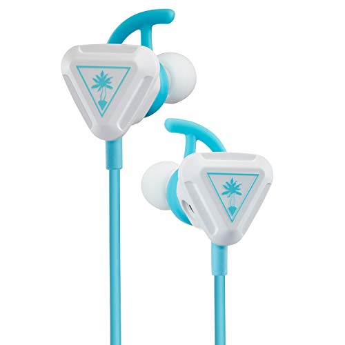 Turtle Beach Battle Buds In-Ear Gaming Headset for Mobile & PC with 3.5mm, Xbox Series X/S, Xbox One, PS5, PS4, PlayStation, Switch β Lightweight, In-Line Controls - White/Teal