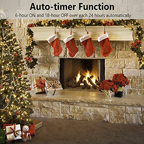 Christmas Lights - 50 LED Mini Lights Battery Operated String Lights 8 Lighting Modes LED String Lights with Timer for Christmas Tree Wreath Party Home Indoor Outdoor Decor, Waterproof, Warm White