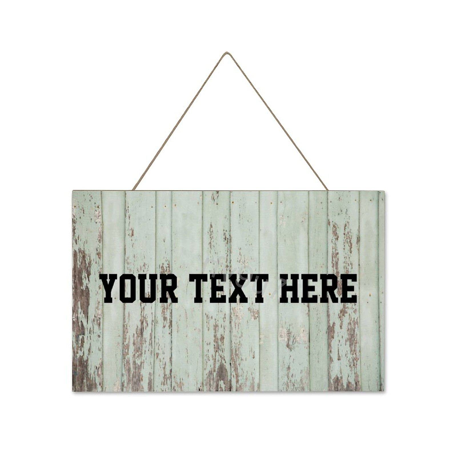 rfy9u7 Personalized Rustic Wooden Sign Custom Plaque Wall Hanging Art Home Decor for Exterior Outdoor House Name Sign Ready to Hang Handmade Gifts for Family Members Teachers Friends 10x16 Inch
