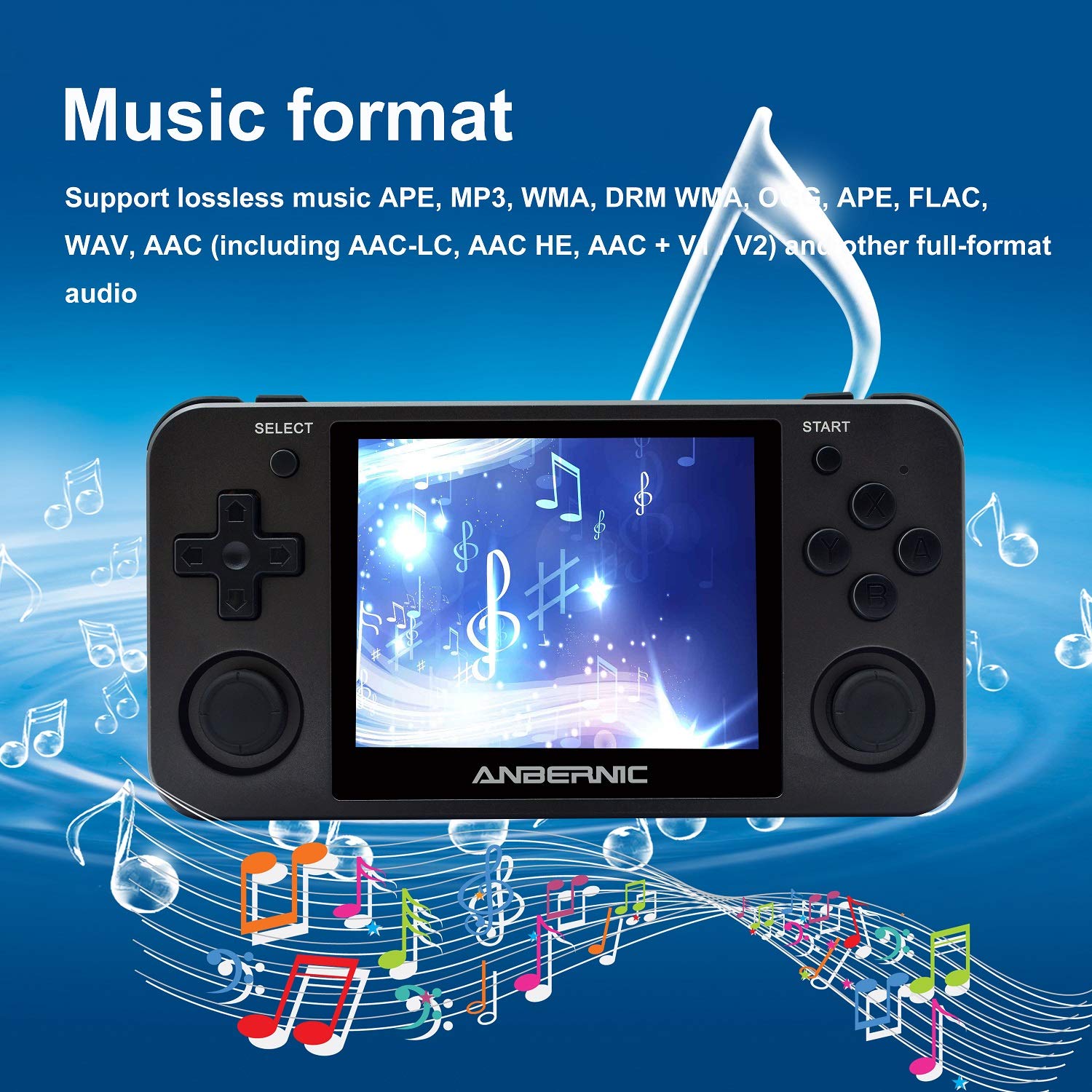 RG350M Handheld Game Console with Opening Linux Tony System HDMI Output 64Bit 3.5inch IPS Screen , Retro Game Console with 32G TF Card 2500 Classic Games Portable Video Game Console (Black)