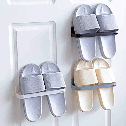 TAZSJG Creative Wall-Mounted Shoe Rack Shoe Organizer Shoe Holder Space Saving Home Shoe Storage Rack (Color : A)