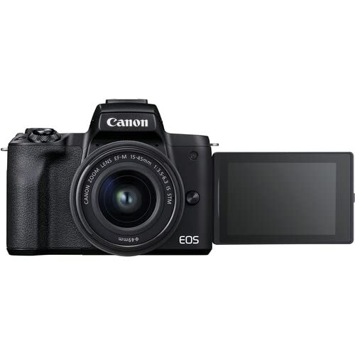 Canon EOS M50 Mark II Mirrorless Camera Canon EF-M 18-150mm f/3.5-6.3 is STM Lens + Case + 64GB Memory(26pc)