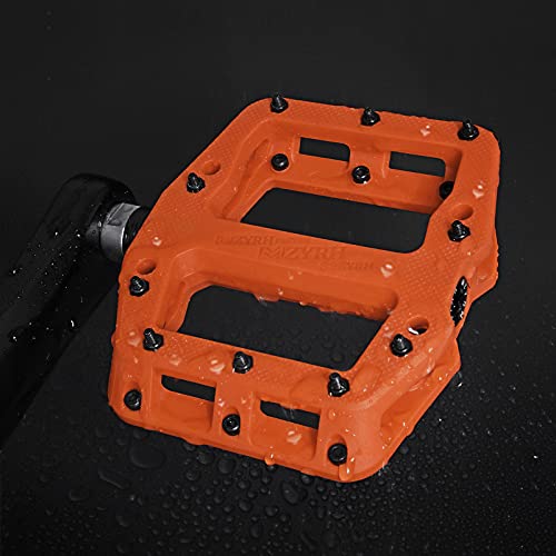 MZYRH Mountain Bike Pedal 9/16" 3 Sealed Bearings Lightweight Non-Slip Nylon Fiber Bicycle Platform Pedals for Road BMX MTB