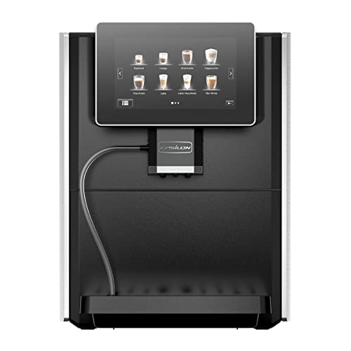 Epsilon Espresso Machine, Coffee Maker comes w/ 11 Brew Selections, 7 Inch AI Touchscreen and Italian, Self-Cleaning Exspresso Barista Brewer