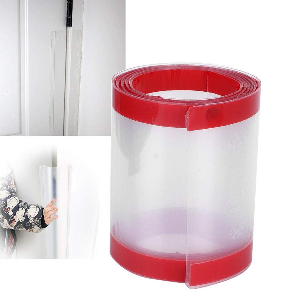 Finger Pinch Guard, Door Jam Door Hinge Protector Cover Finger Pinch Security Guard for Home Kindergarten Children (Frosted 120x10cm)