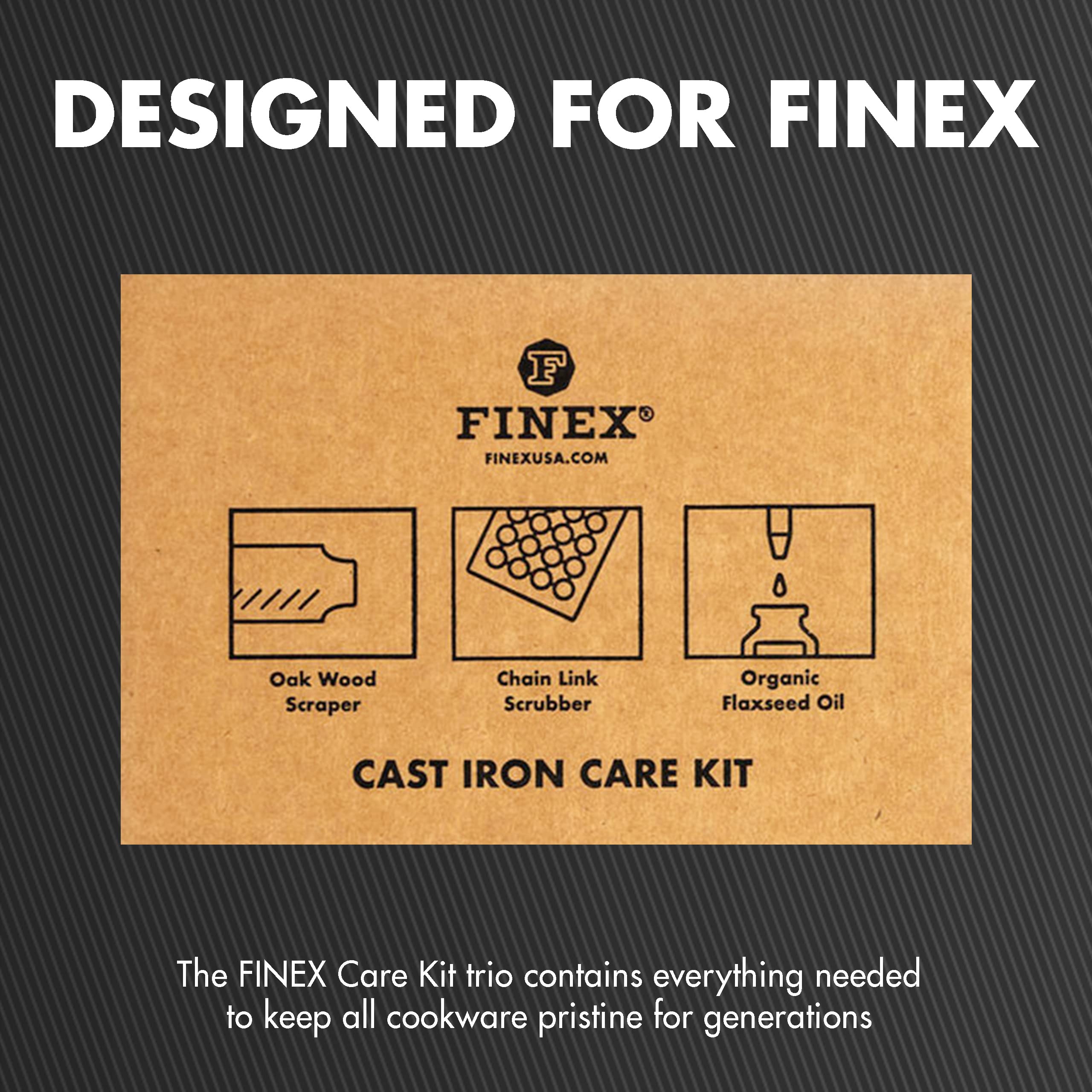 FINEX 3-Piece Cast Iron Care Kit