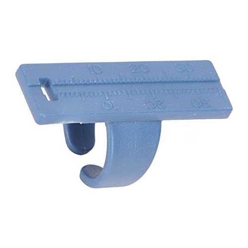 Finger Ruler Hospital Transparent Scale Portable Safe Endodontic Measuring Ring for Dentist (Blue)