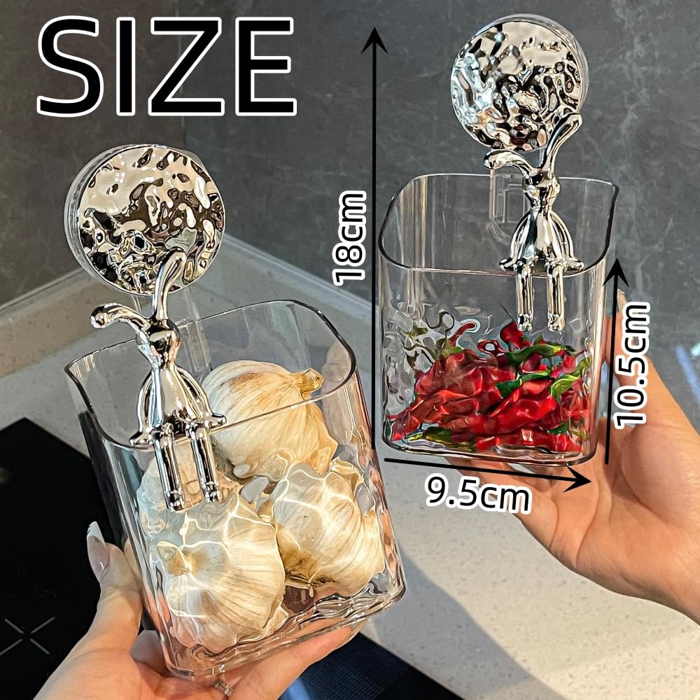 CRUIFU Acrylic Transparent Shower Storage, Light Luxury Style Glacier Pattern Suction Cup Shelf, Shower Caddy Easymount Bathroom Storage Shelf No Drilling Required