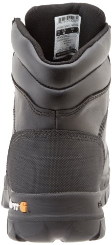 Carhartt mens Rugged Flex 6" Waterproof Comp Toe Cmf6371 Construction Boot, Black Oil Tanned, 12 Wide US
