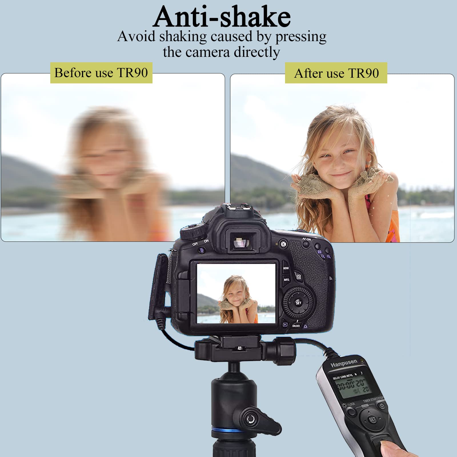 Camera Remote Timer Intervalometer Shutter Release Compatible with Nikon D3, D4, D4s, D5, D6, D850, D810, D800, D700, D500, D300, D200, F6, F100, F5, F90, N90s, D1X, D2H; Replaces Nikon MC-30A