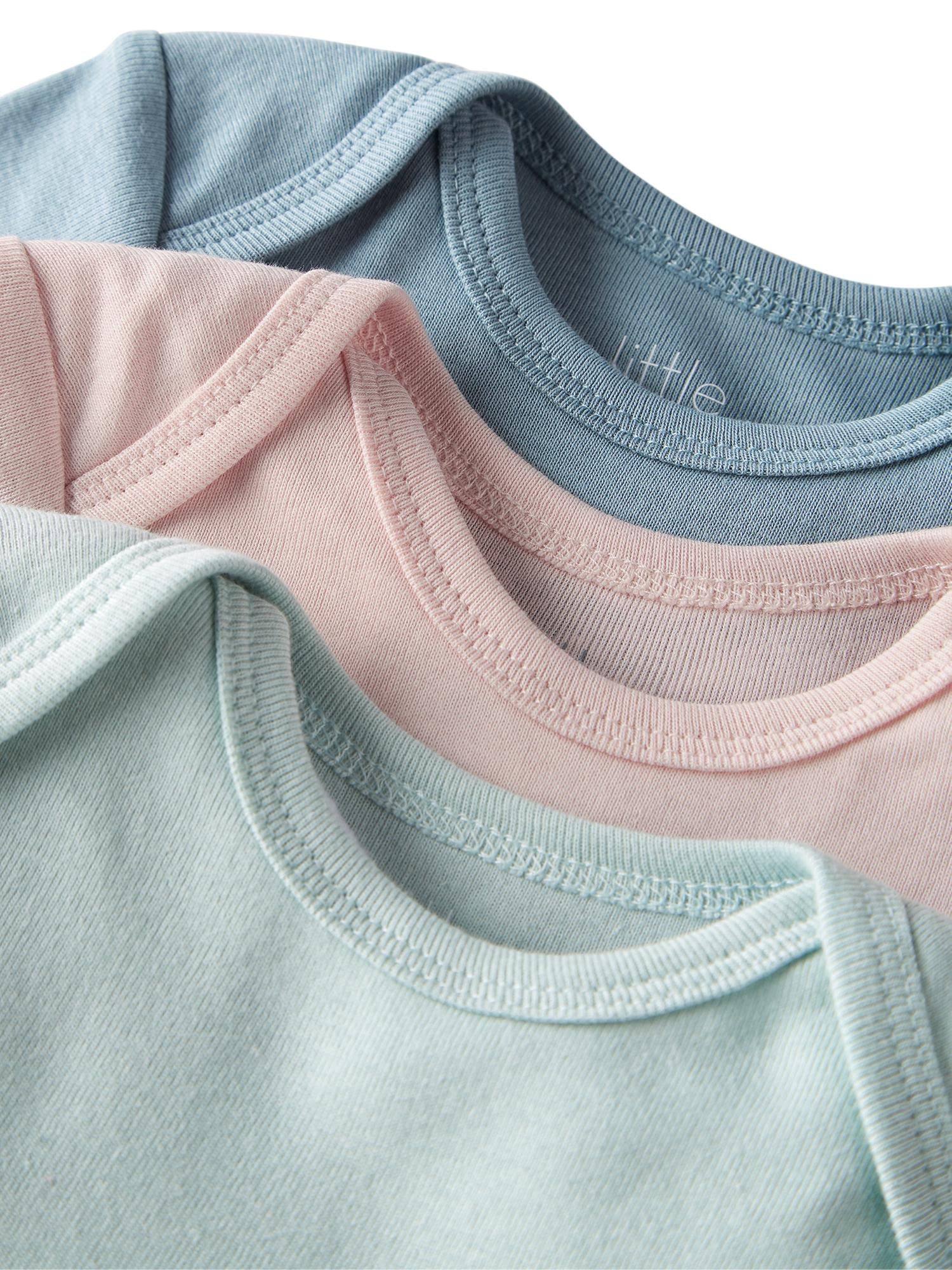 little planet by carter's unisex-baby 6-pack Organic Cotton Short-sleeve Rib Bodysuits, Pink Multi, 24 Months