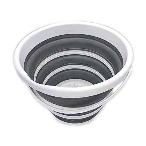 Multifunctional Collapsible Water Bucket, Space Saving, Lightweight Collapsible Water Container 2.6 gallons (10 liters), Suitable for Family Life, Camping, car wash