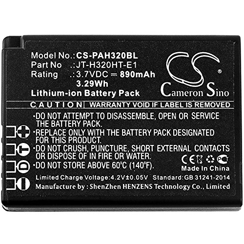 Cameron Sino New Replacement Battery Fit for Panasonic H4320HT, Handheld H320, JT-H320HT, JT-H320HT-E1, JT-H320HT-E2(890mAh / 3.29Wh)