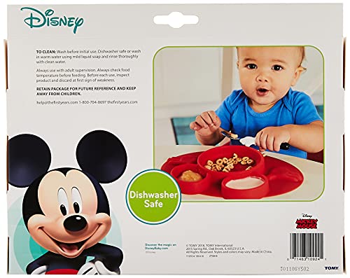 The First Years Disney Mickey Mouse Silicone Place-mat, Red (Pack of 3)