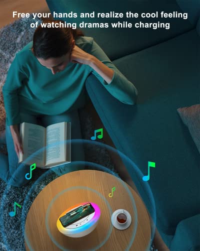 SIDVAR Wireless Charging Bluetooth Speake,Kids Bluetooth Speaker Best Birthday Gift Ideas for Teenage, Music Gifts,Teenage Year Old Girl Boy/Please use The Original Adapter(10W Wireless Charging)