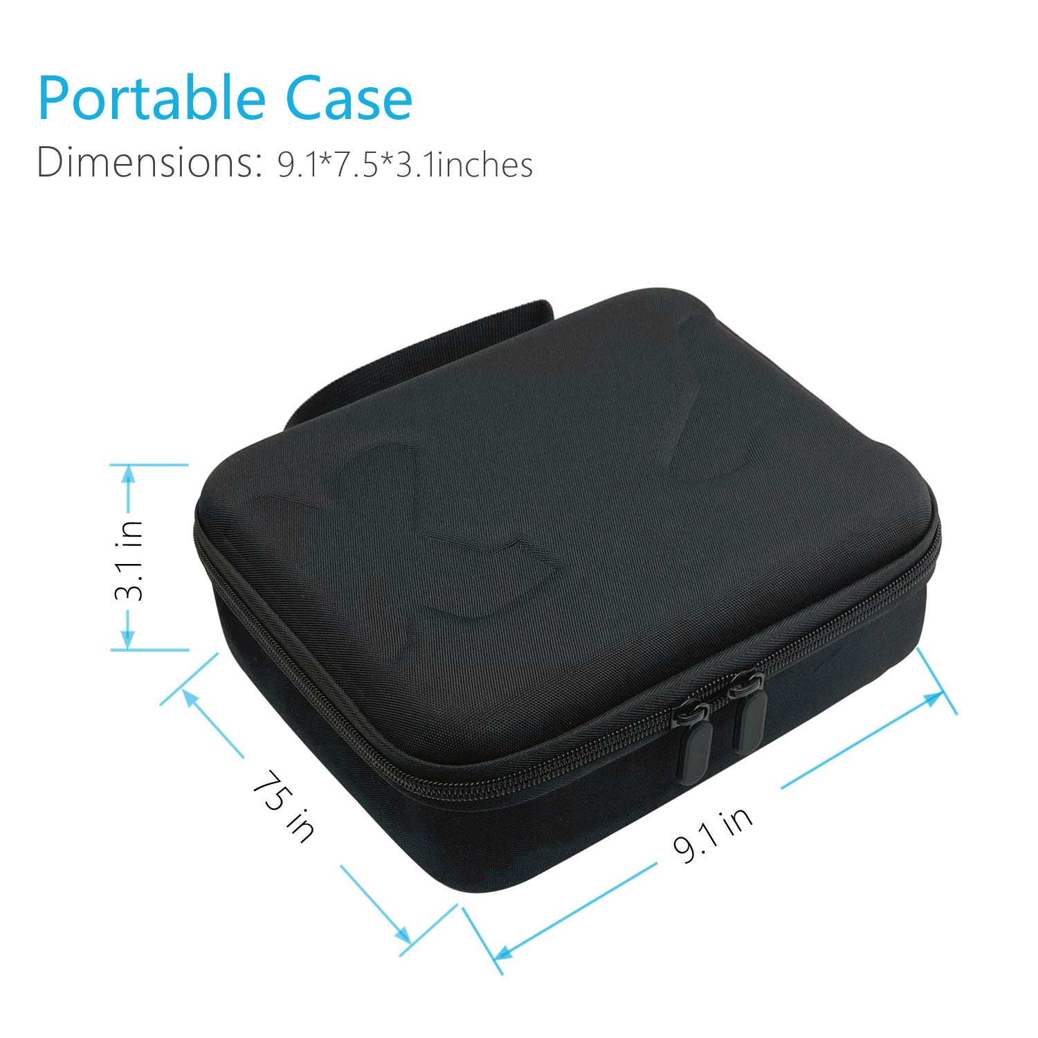 SKYWARDTEL Carrying Case for DJI Mini 2/Mini 4K Drone Case Hard Shell Storage Bag Compatible with DJI Mini 2 Drone and Other Accessories with Propeller Protectors and Control Stick Cove
